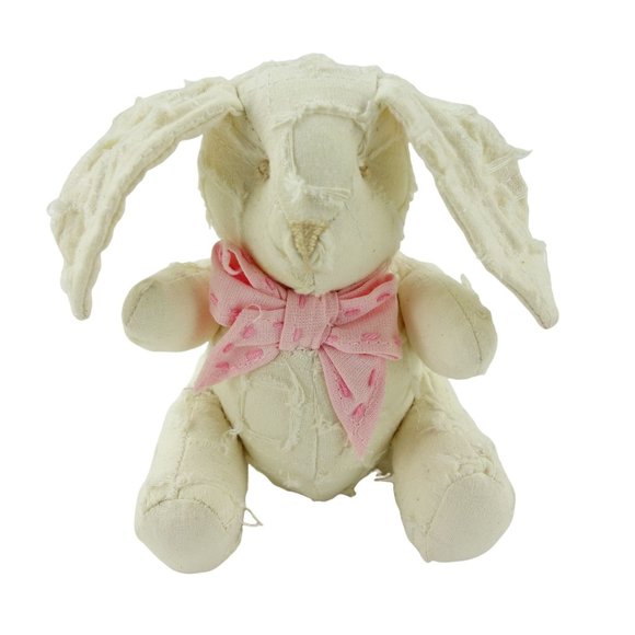 Two's Company | Toys | Twos Company Small Cotton Muslin Bunny 5 Sitting ...